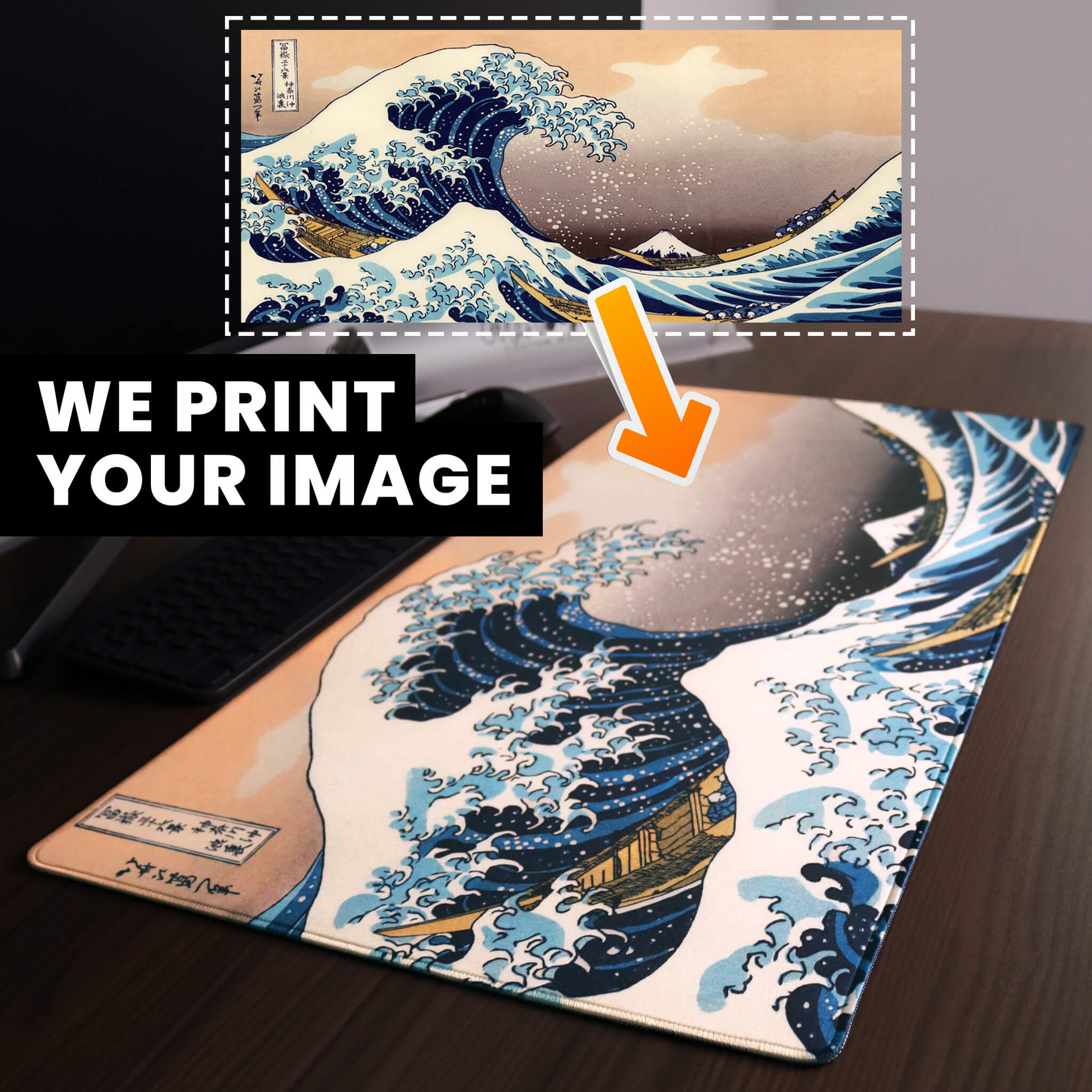 'Print your image' Large Custom Gaming Mouse Pad/Desk Mat – Ultimate ...