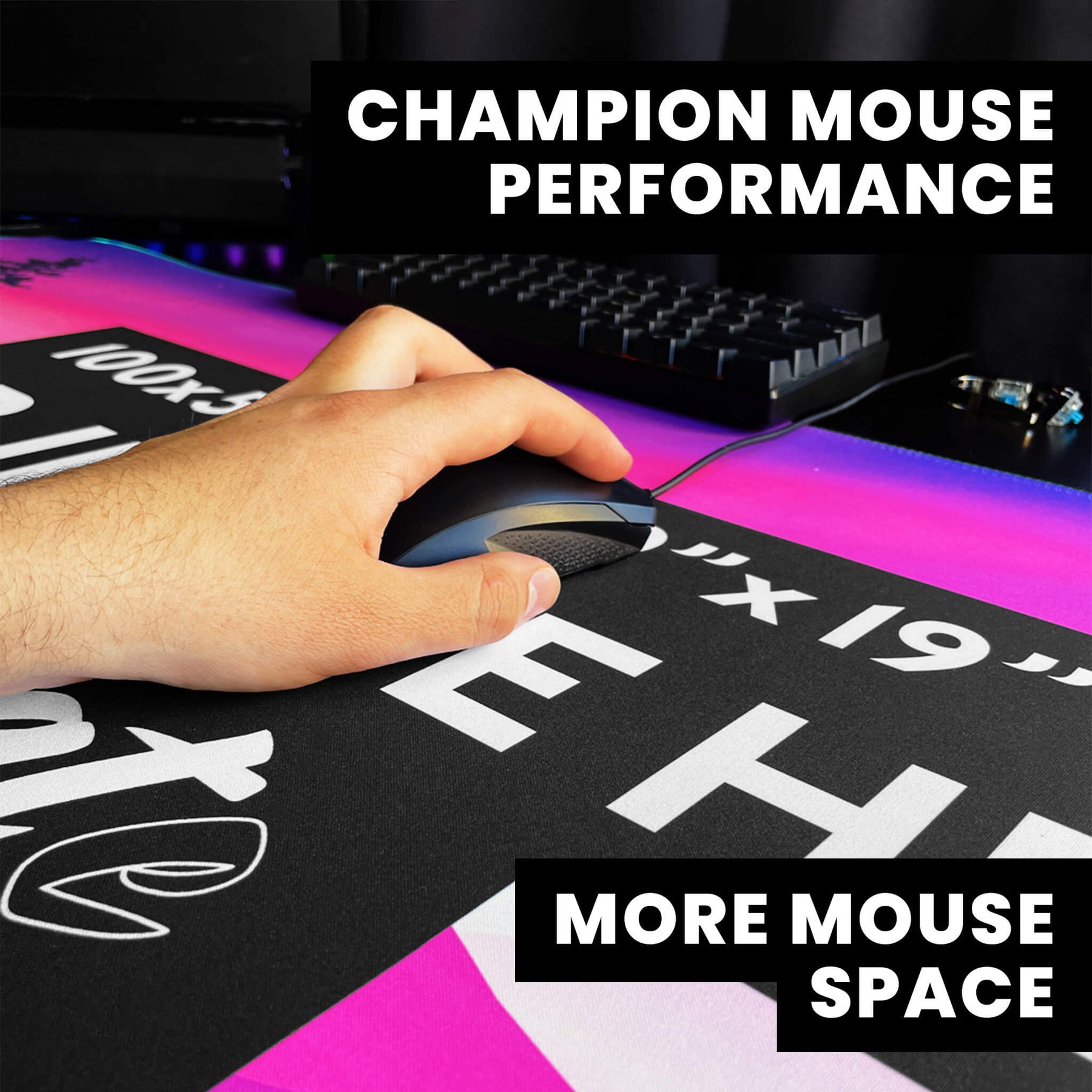 'Print your image' Large Custom Gaming Mouse Pad/Desk Mat – Ultimate ...