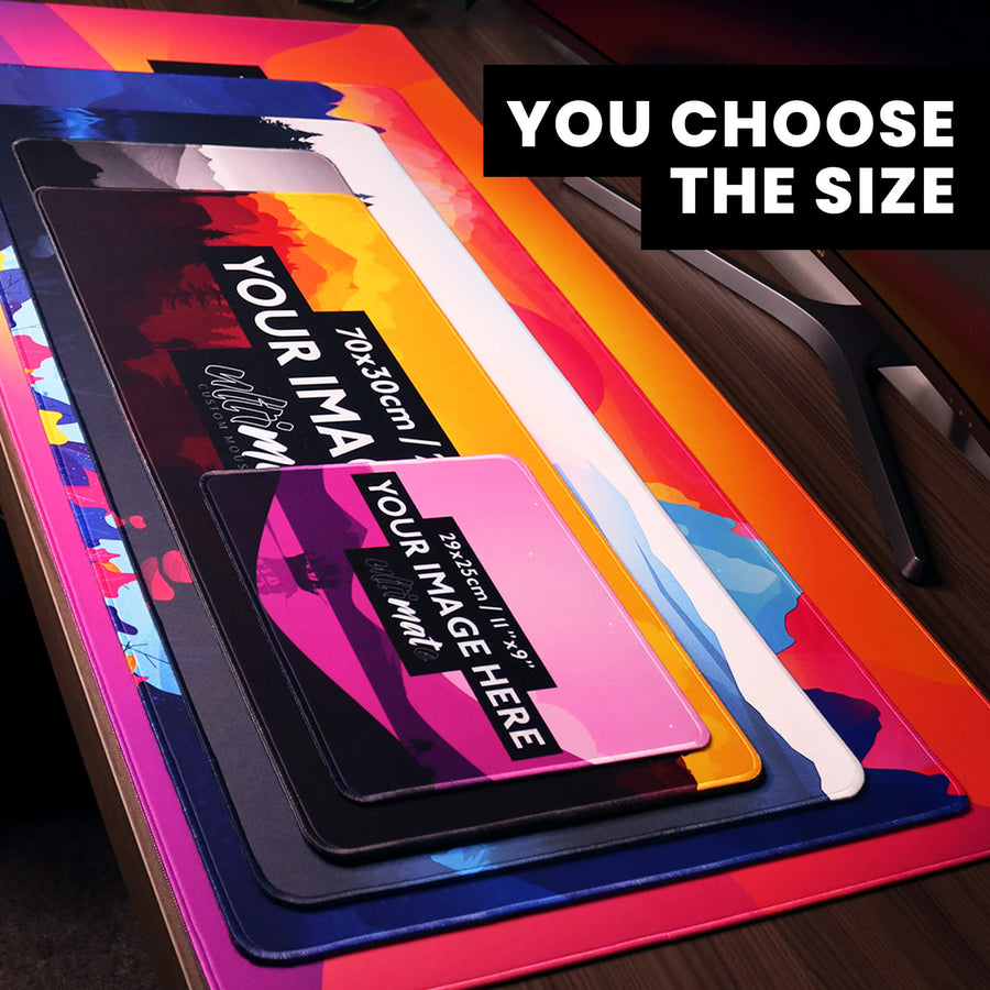 'Print your image' Large Custom Gaming Mouse Pad | 70x30cm – Ultimate ...