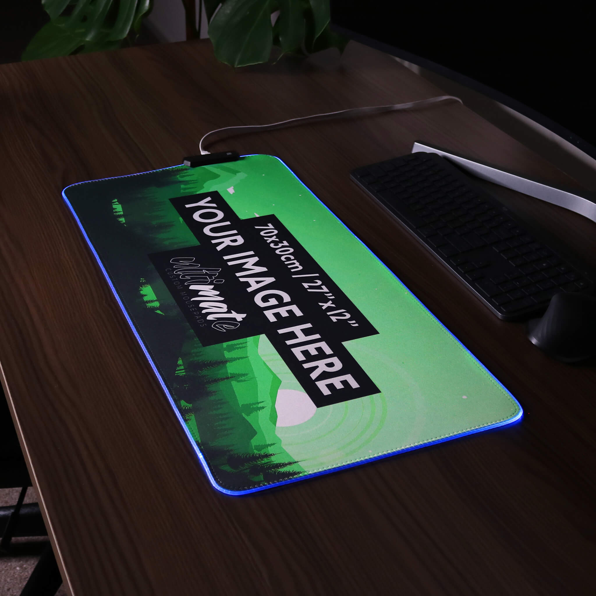 'Print your image' Large Custom RGB Gaming Mouse Pad | 70x30cm ...