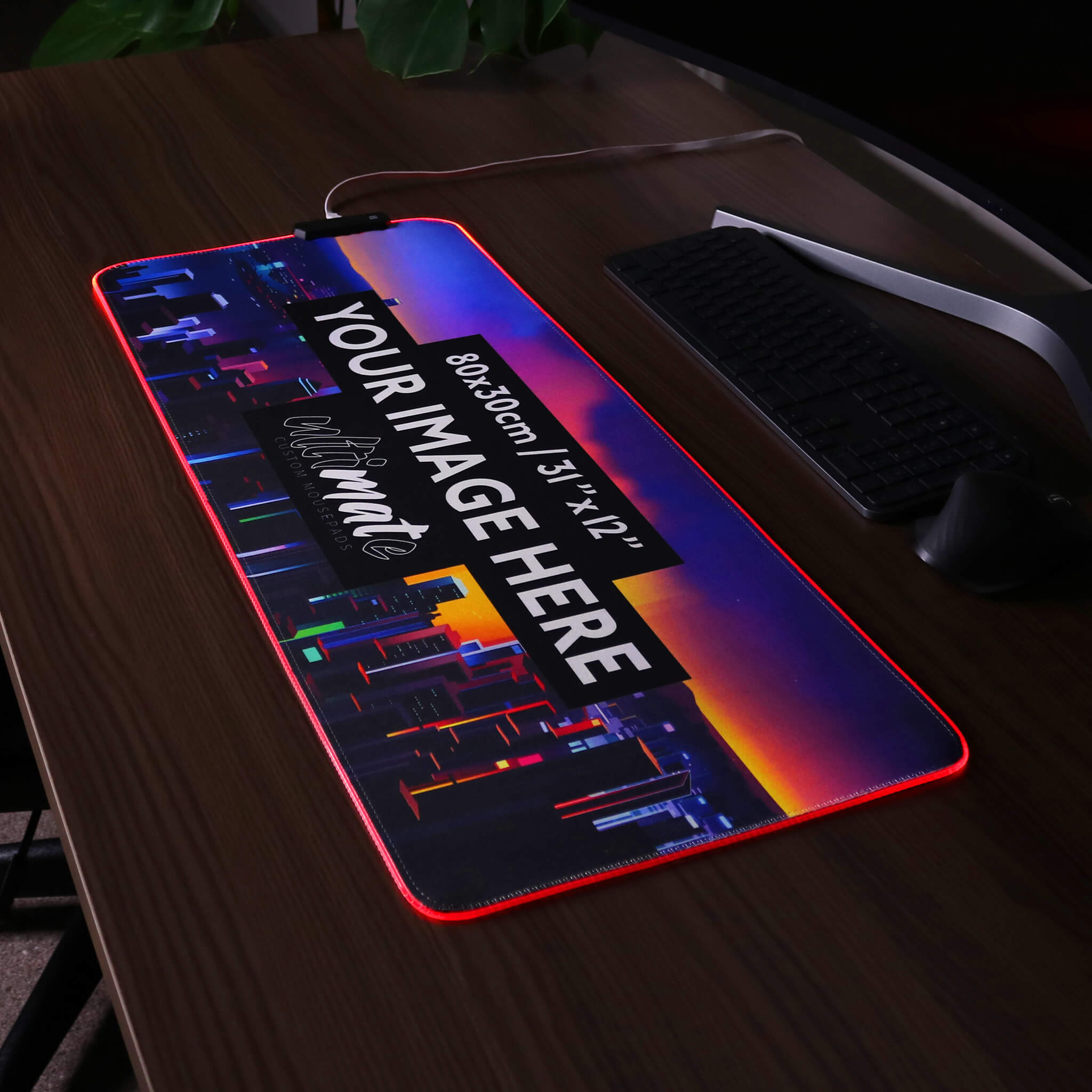 'Print your image' XL Custom RGB Gaming Mouse Pad | 80x30cm – Ultimate ...