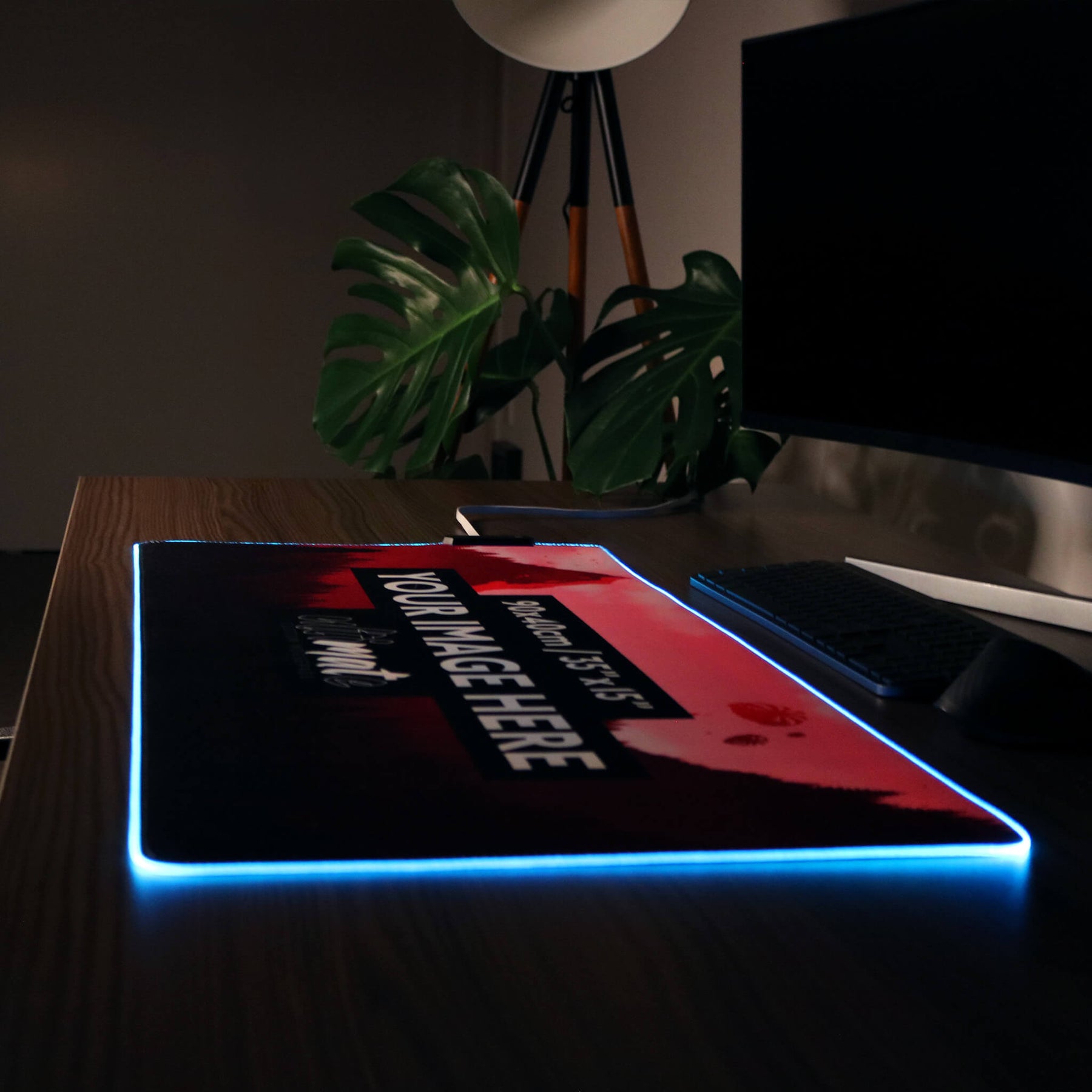 'Print your image' XXL Mega Custom RGB Gaming Mouse Pad | 90x40cm ...