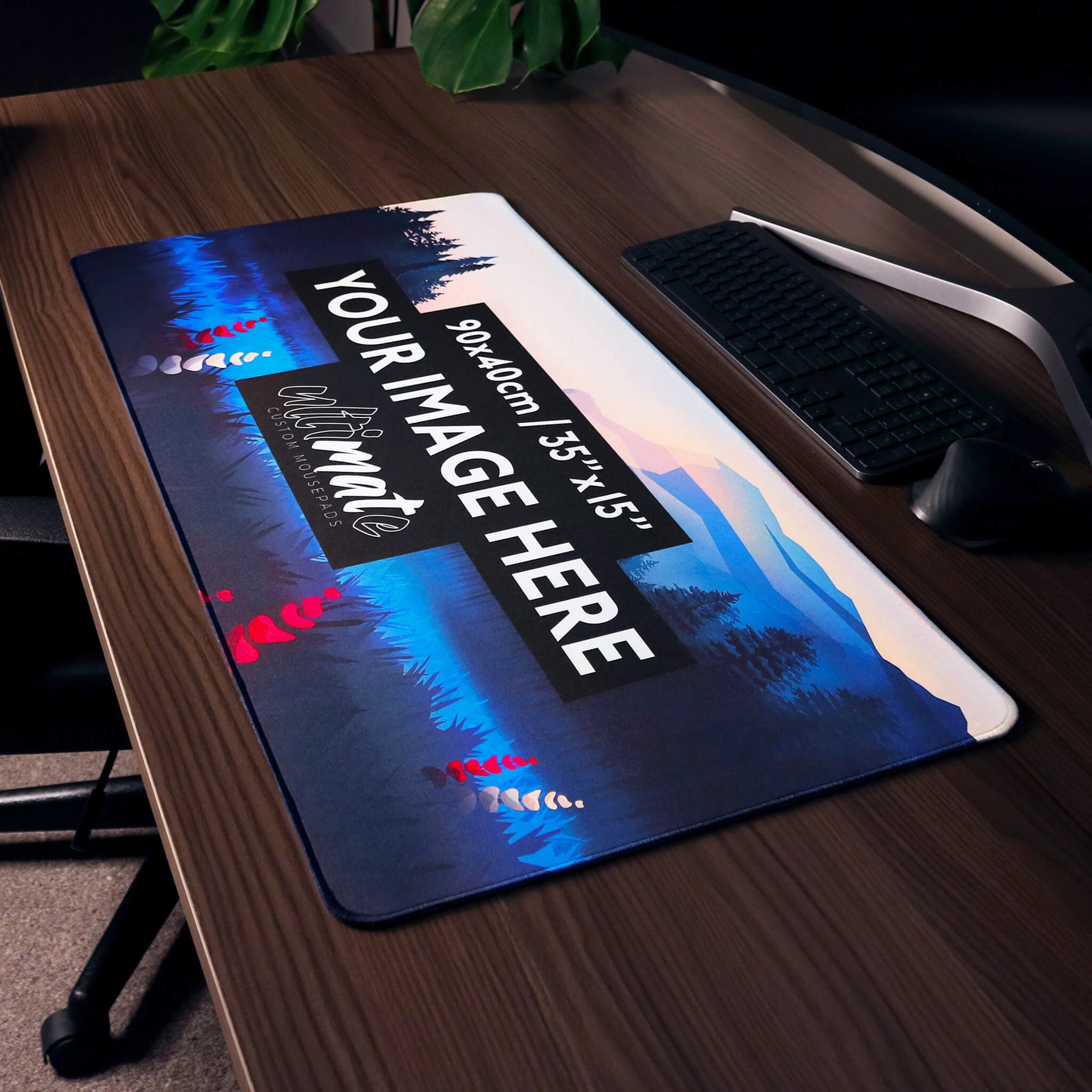 'Print your image' Large Custom Gaming Mouse Pad/Desk Mat – Ultimate ...