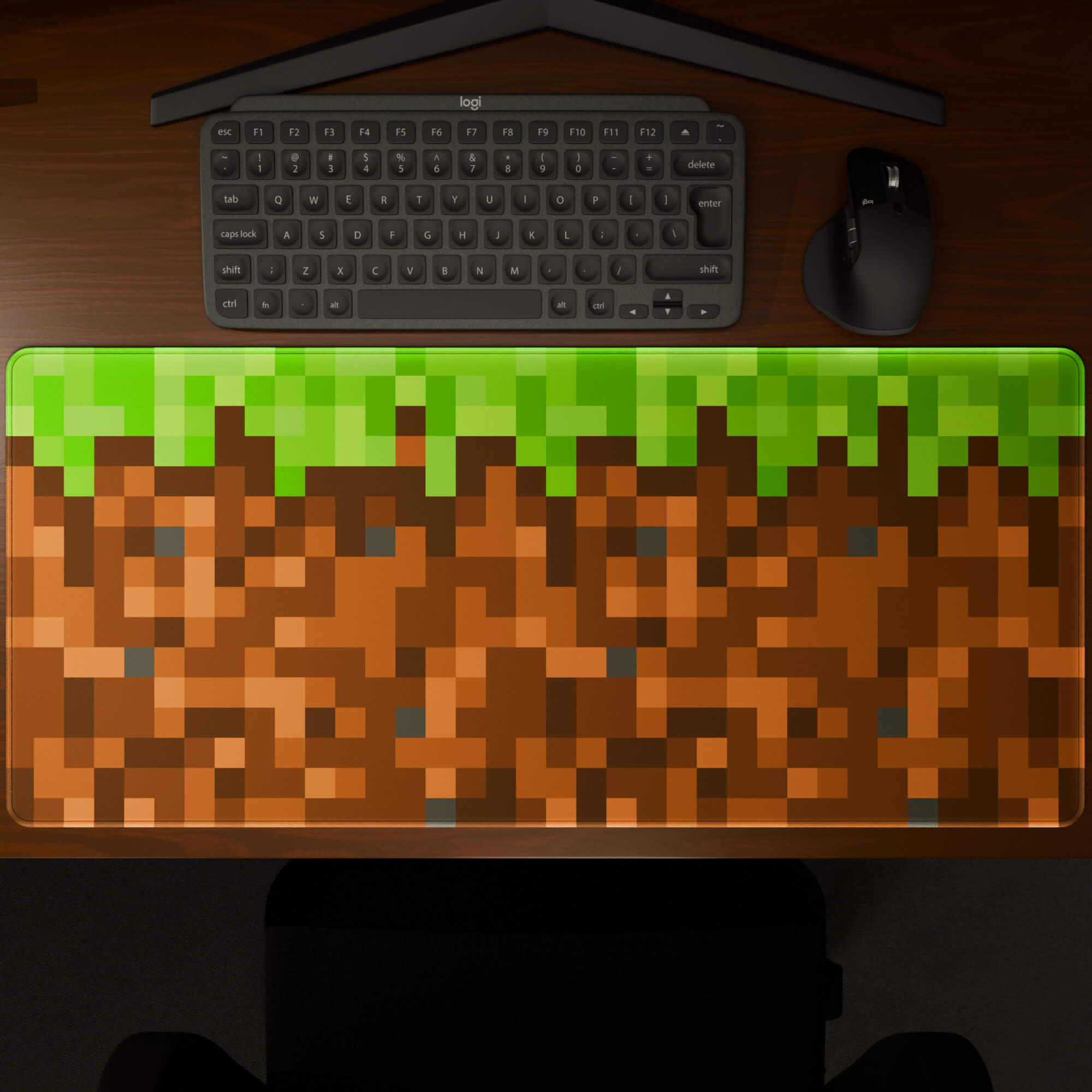 'Pixel Blocks' Minecraft Inspired Large Mouse Pad / Desk Mat – Ultimate ...